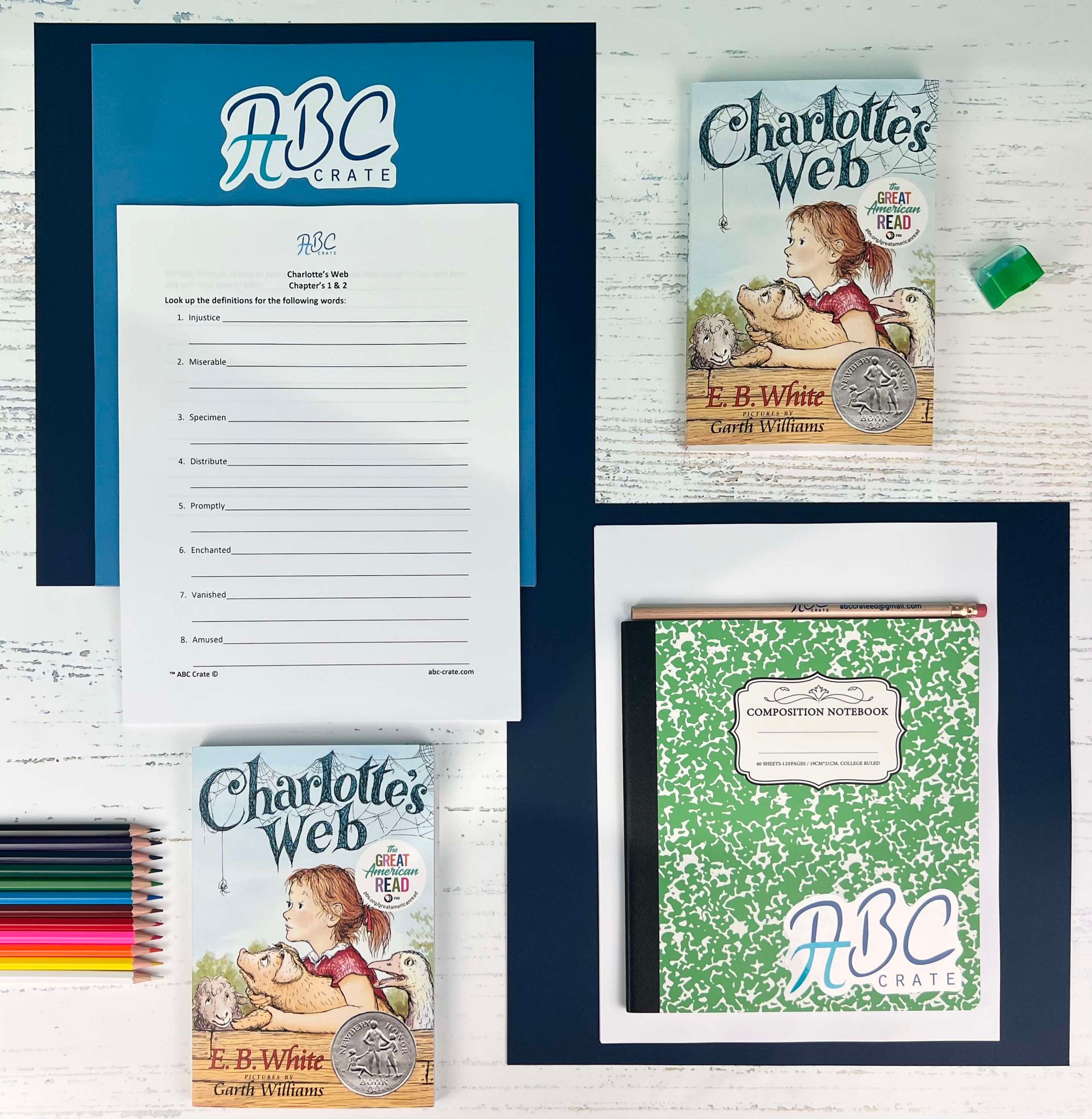 Charlotte's Web Literature Unit – ABC Crate