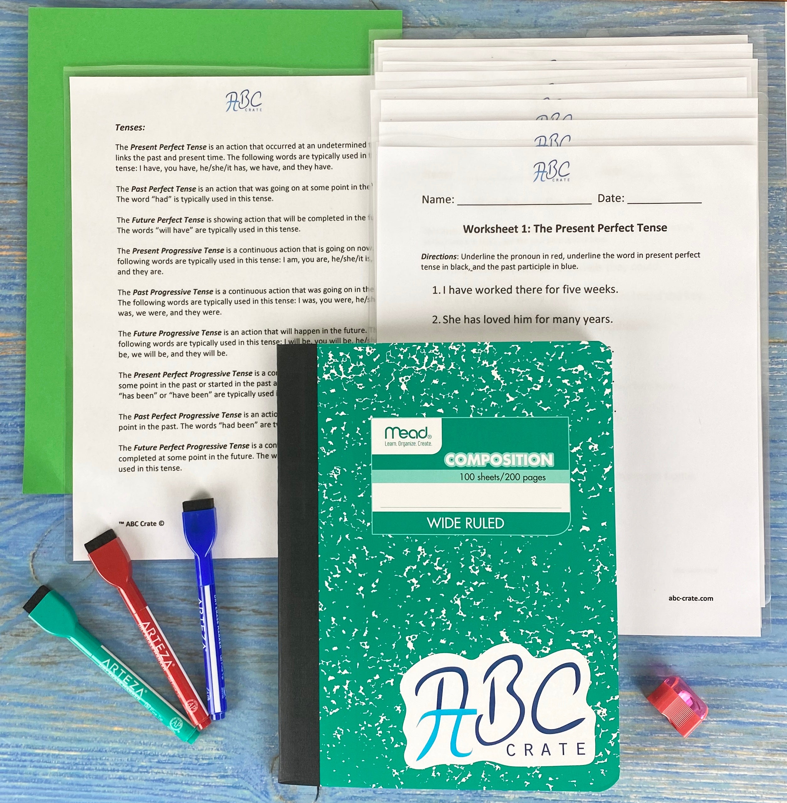 Advanced Grammar Kit 2: Verb Tenses Kit – ABC Crate