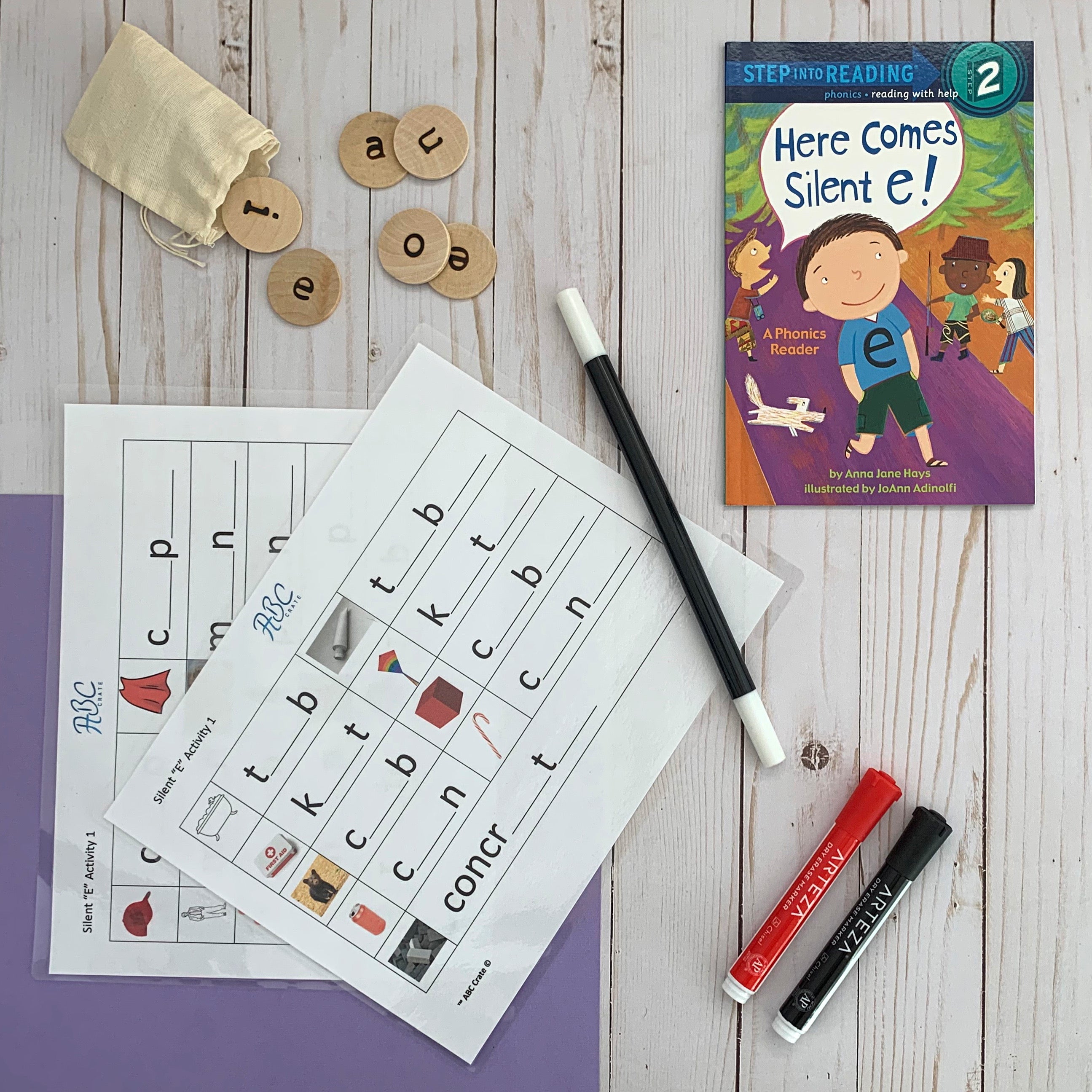 Silent e Activities, Materials and plans, for ages 4-9 – ABC Crate