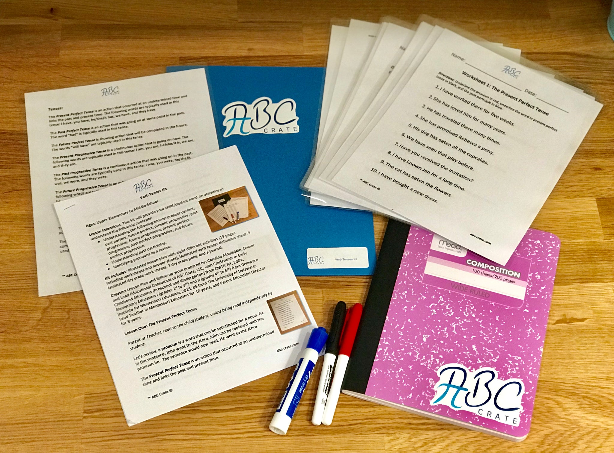 Advanced Grammar Kit 2: Verb Tenses Kit – ABC Crate