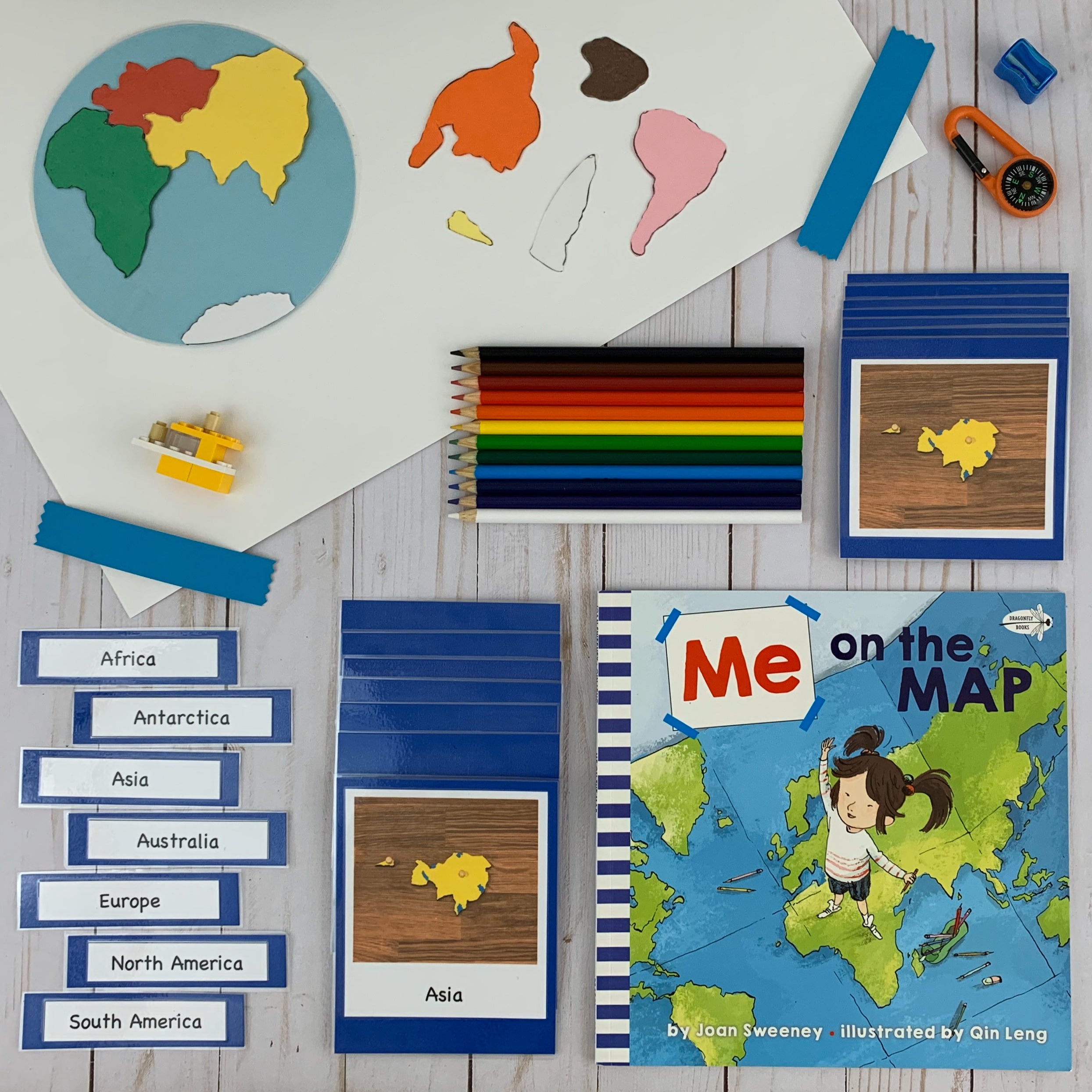 Geography Kit 2: Our Continents and Mapping Skills – ABC Crate